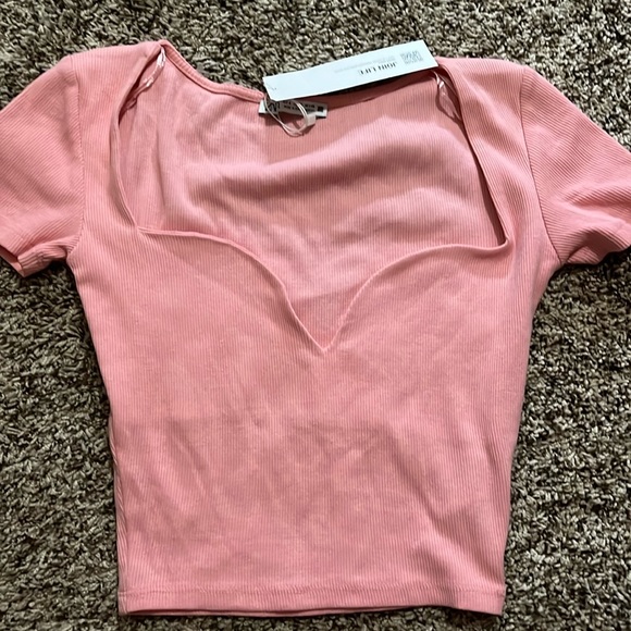 Zara | Tops | Nwt Zara Pink Crop Top | Poshmark